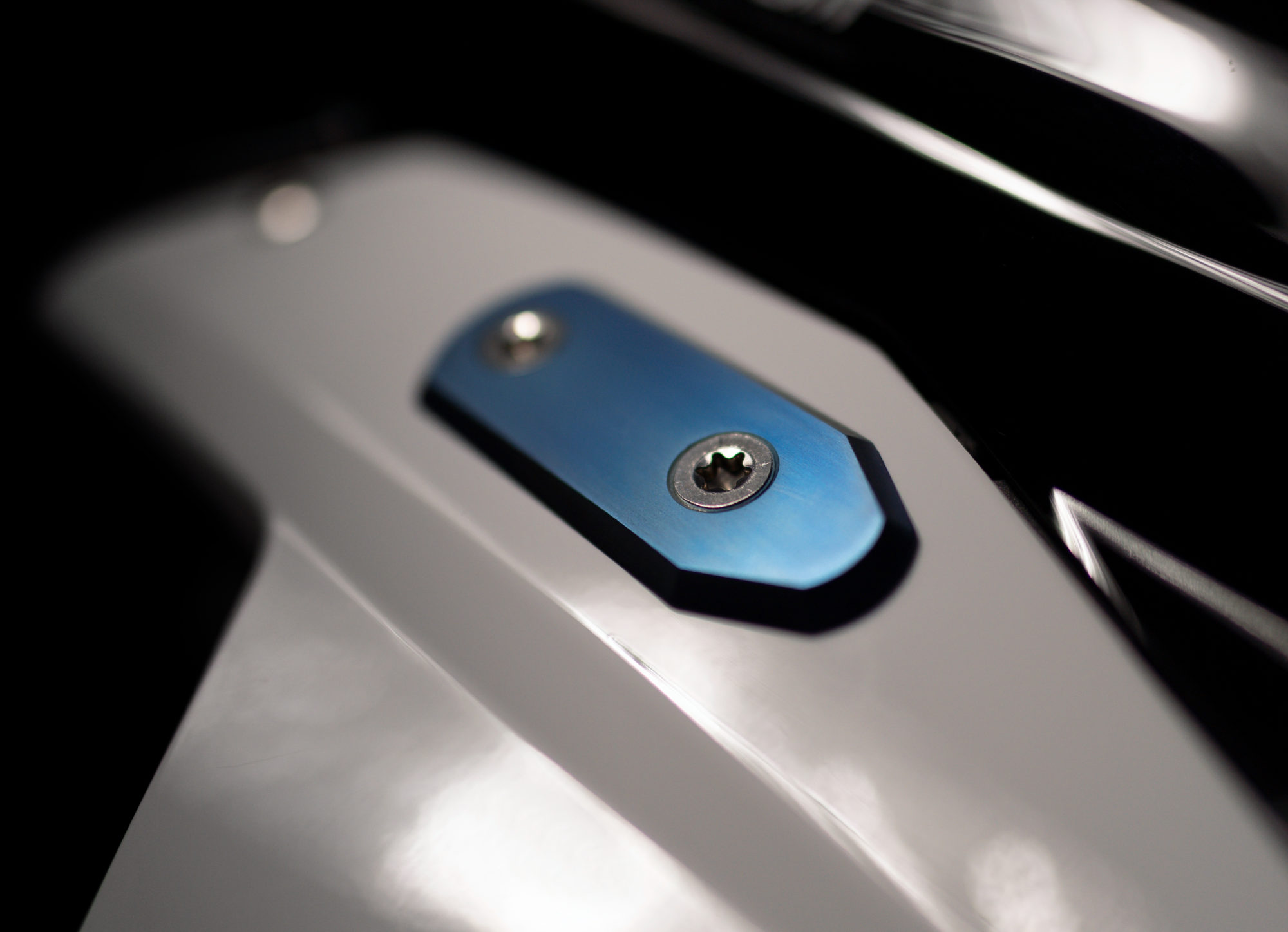 Titanium Mirror Block Off Plates